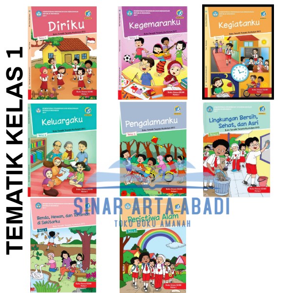 Jual Buku Tematik - SD kls 1 tema (1 2 3 4 5 6 7 8) Kurikulum 13 revisi ...
