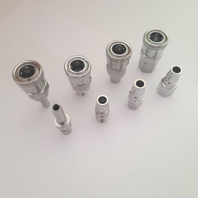 Jual Quick Coupler Male Dan Female 1/4 Sambungan Selang Angin Kompresor ...