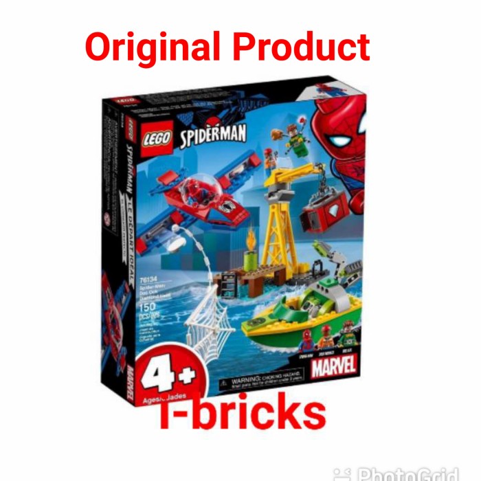 Jual Jual Mainan LEGO super heroes 76134 spiderman Doc ock diomand ...