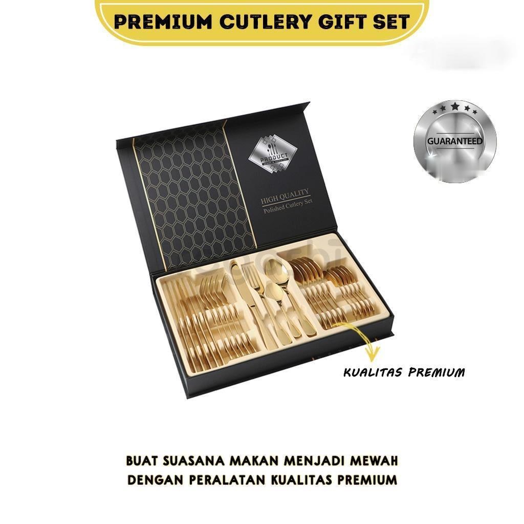 Jual Premium Sendok Garpu Pisau Set Stainless Steel Premium Cutlery ...