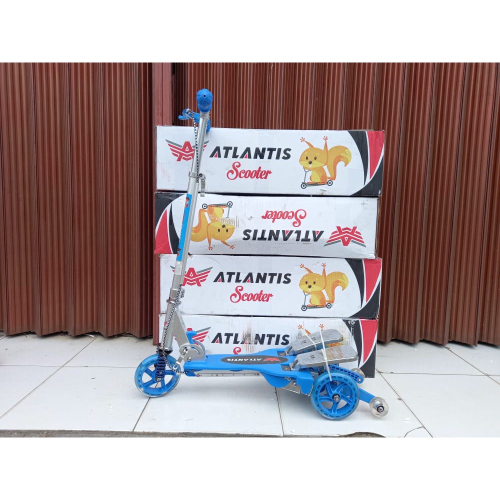 Jual Skuter Injak ATLANTIS LC-V1203 Dual Pedal Alloy Lampu Roda Rem ...