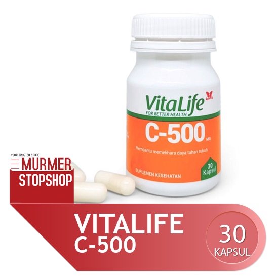 Jual Vitalife C-500 30 Kapsul C500 Vitamin C 500 500mg Vita Life | Shopee Indonesia