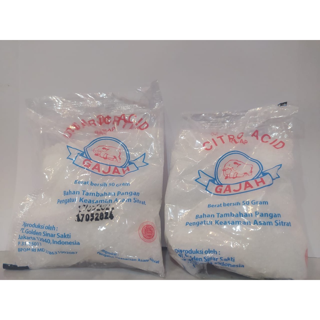 Jual Citric acid sitrun cap gajah | Shopee Indonesia