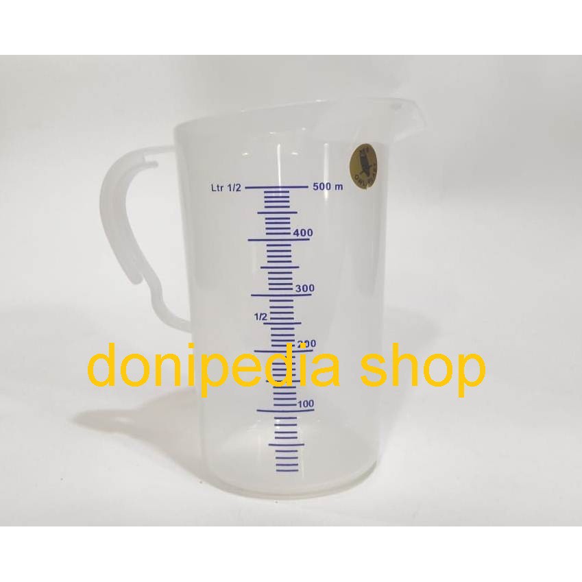 Jual Gelas Takar 0,5 Liter - Takaran Plastik Ukur Volume 500ml OWL ...