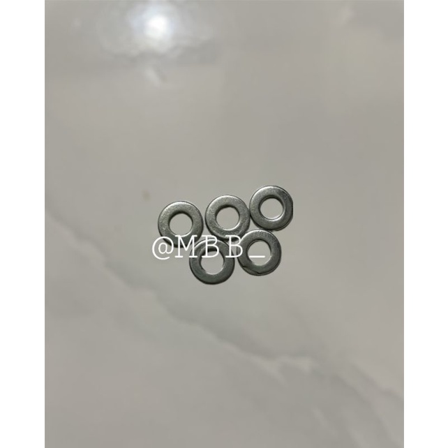 Jual Ring Plat Putih M4 (4x9x1) Per 30pcs | Shopee Indonesia