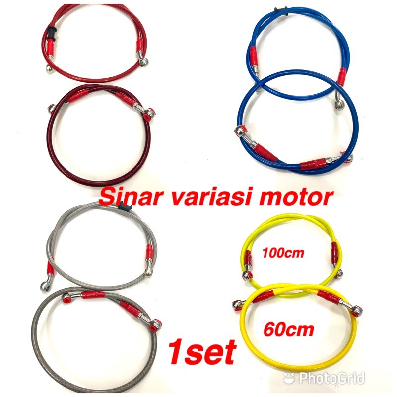 Jual Selang rem hell karbon set depan belakang universal | Shopee Indonesia