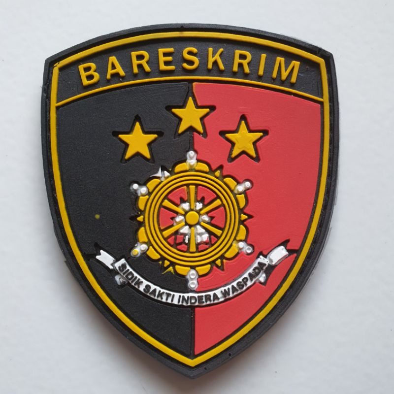 Jual PATCH RUBBER LOGO POLRI/POLISI/POLICE/BRIMOB/BARESKRIM/TEMPELAN ...