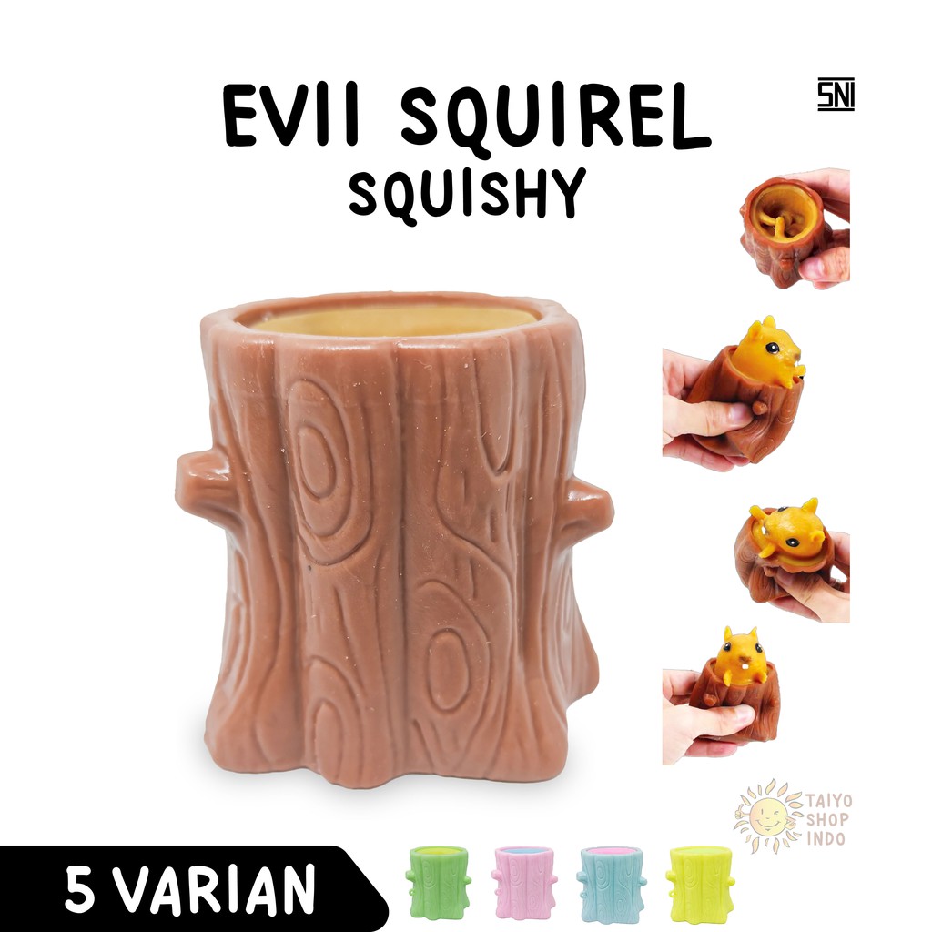 Jual TAIYO Mainan Anak Squishy Pop Up Animal Binatang Tupai Tikus Dino ...
