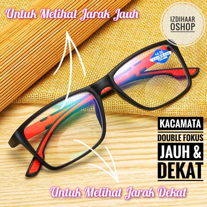 Jual Kacamata Baca Double Fokus Jauh Dan Dekat Frame Model Sports ...
