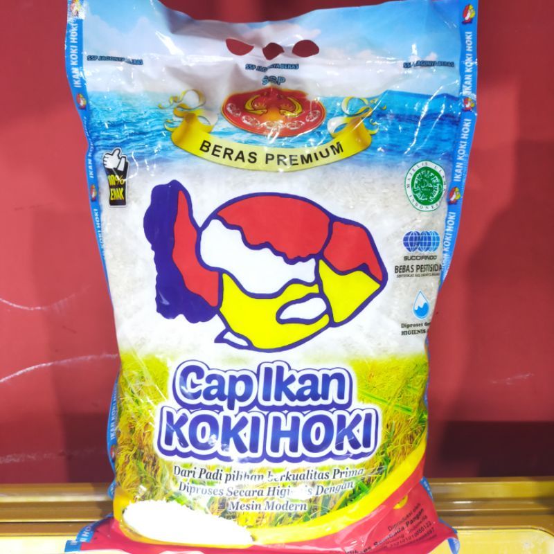 Jual Beras Cap Ikan Koki Hoki PREMIUM | Shopee Indonesia