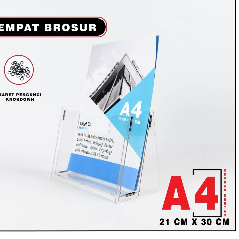 Jual Harga Hemat RAK / TEMPAT BROSUR / TEMPAT DISPLAY BROSUR AKRILIK ...
