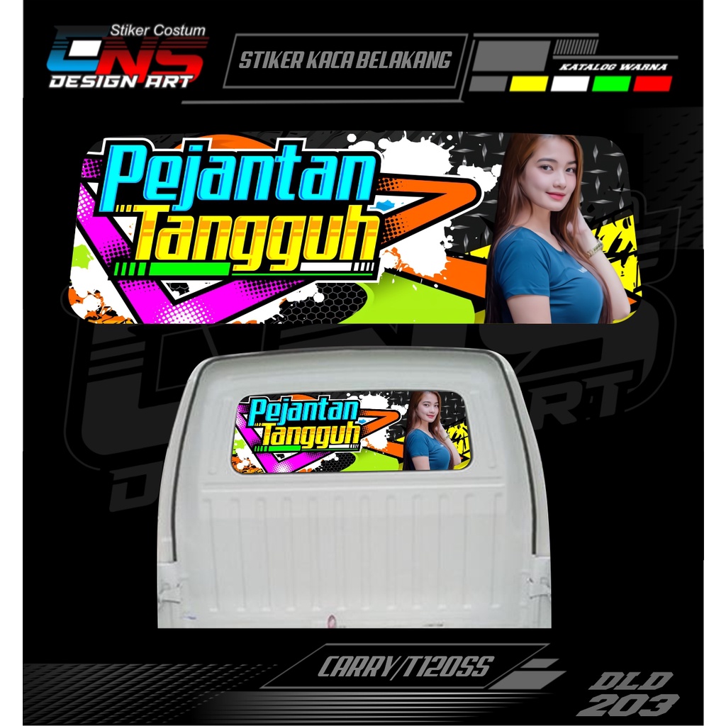 Jual Stiker Kaca Belakang Pick Up Old Carry / T120SS Custom Bisa ...