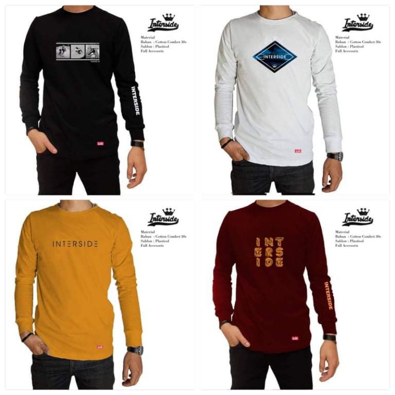 Jual Kaos Distro Lengan Panjang Original Interside/Kaos Lengan Panjang ... Jual Kaos Distro Lengan Panjang Original Interside/Kaos Lengan Panjang ...