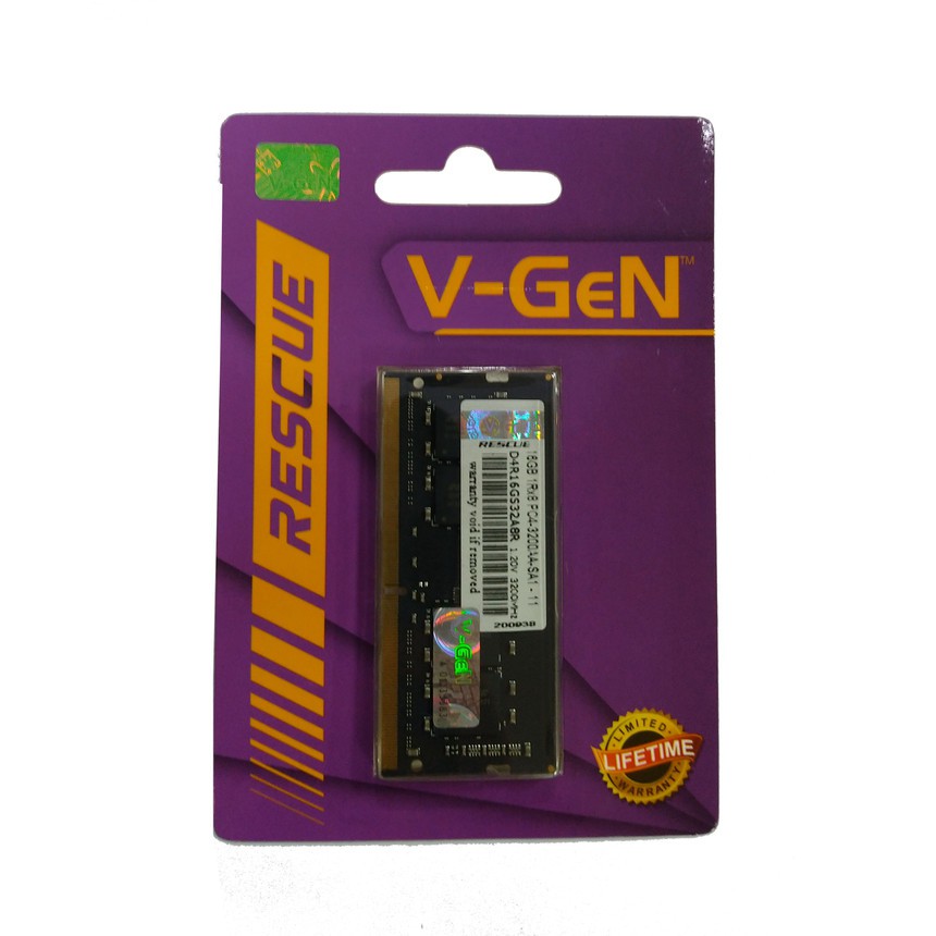 Jual RAM V-GeN DDR4 SODimm RESCUE 16GB PC25600/3200Mhz (Memory Laptop ...
