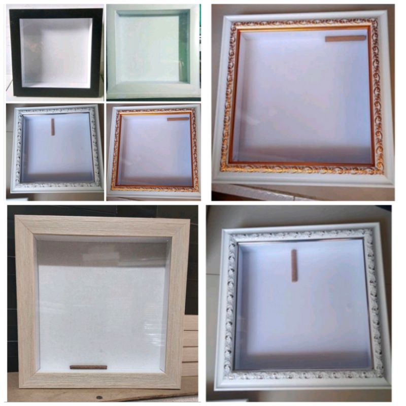 Jual frame 3D custom UK.20x20 cm + mika 0.5 ml | Shopee Indonesia