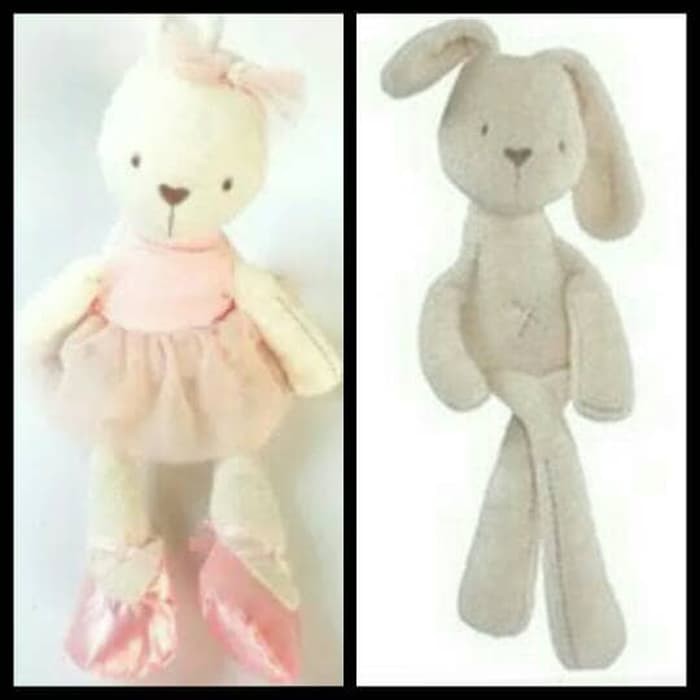 Jual boneka kelinci mamas papas rabbit doll toy bunny - putih polos ...