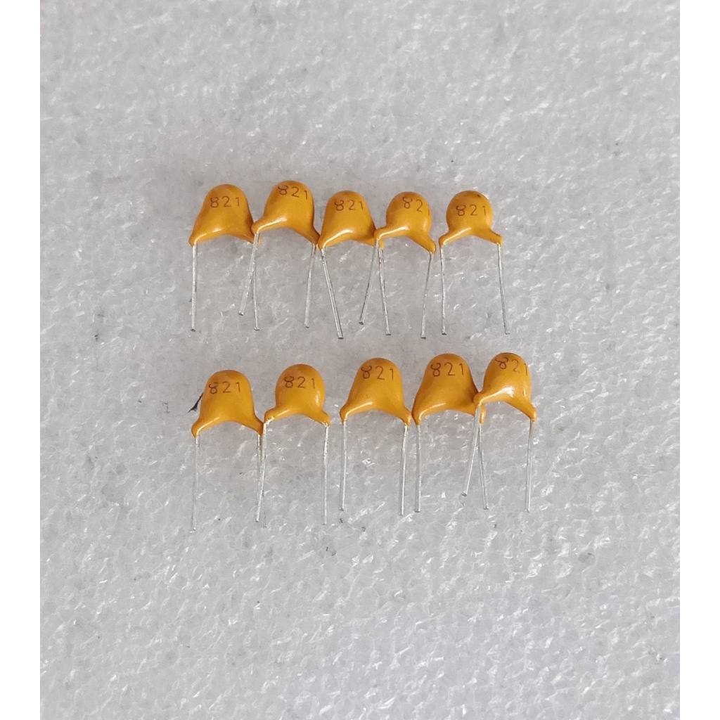 Jual Capacitor Monolithic 820pf 821 10pcs | Shopee Indonesia