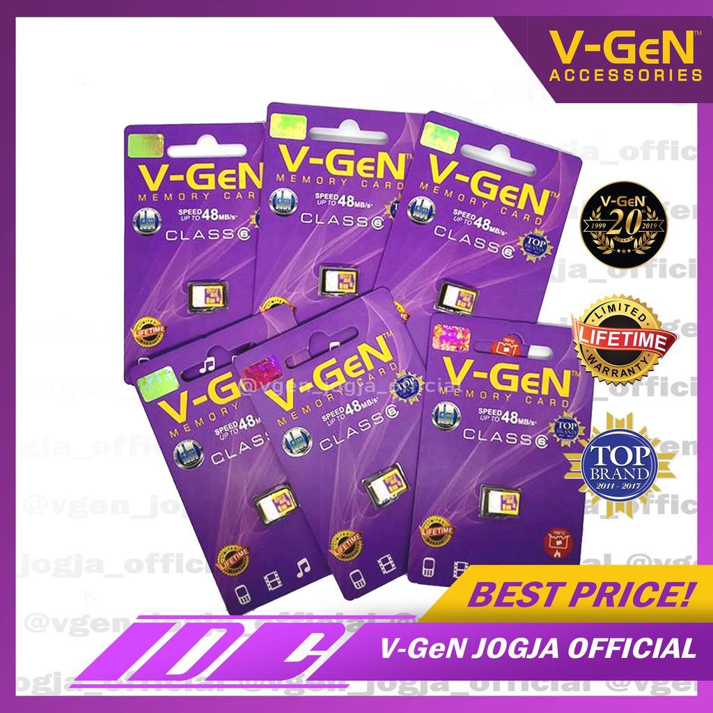 Jual MICRO SD Class 6 V-GeN 4 GB, 8 GB, 16 GB, 32 GB GARANSI RESMI ...