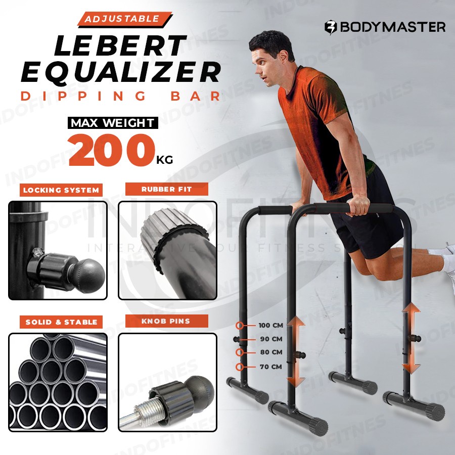 Jual BODYMASTER Dipping Bar P068 P069 Lebert Equalizer Dip Calisthenic | Shopee Indonesia