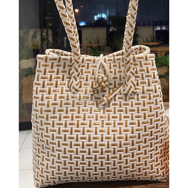 Jual Tas Jali Gold Premium/Tas Anyaman Premium | Shopee Indonesia