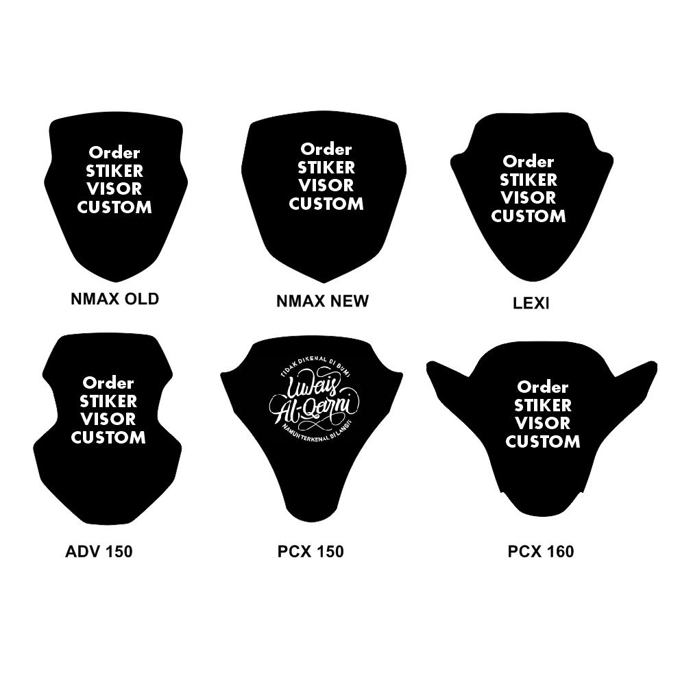 Jual Sticker Visor Stiker Motor N max Nmax New 2020 PCX 2021 LEXI ADV ...