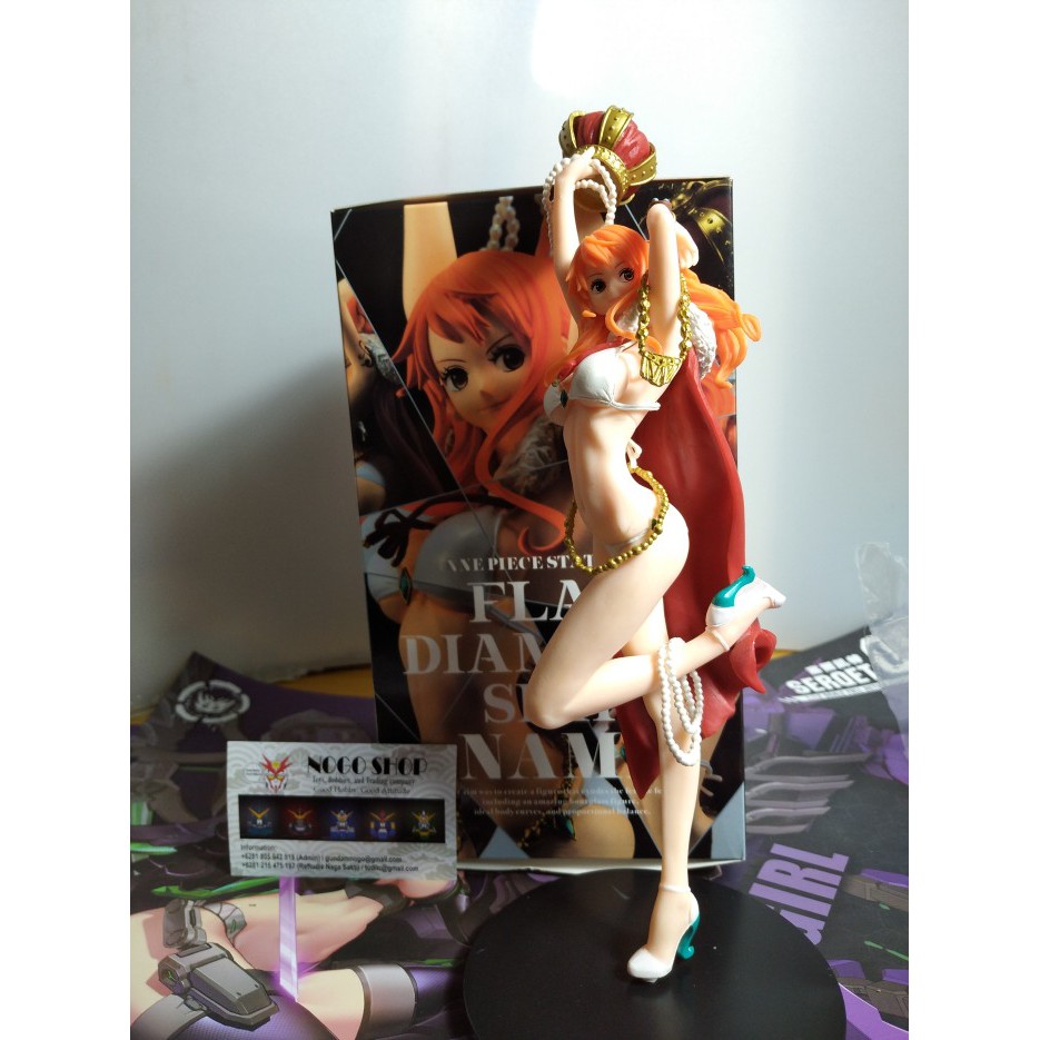 Jual Action Figure Nami Flag New Box Mib Bra Putih White Onepiece Promo 7645