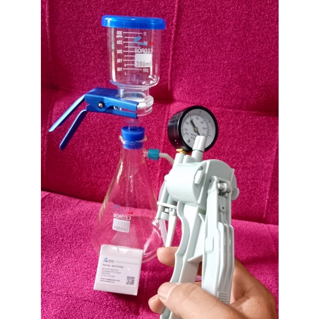 Jual Set 3 IN 1 Vacuum Filtration Glass Plus Hand Vacuum Pump Plus ...