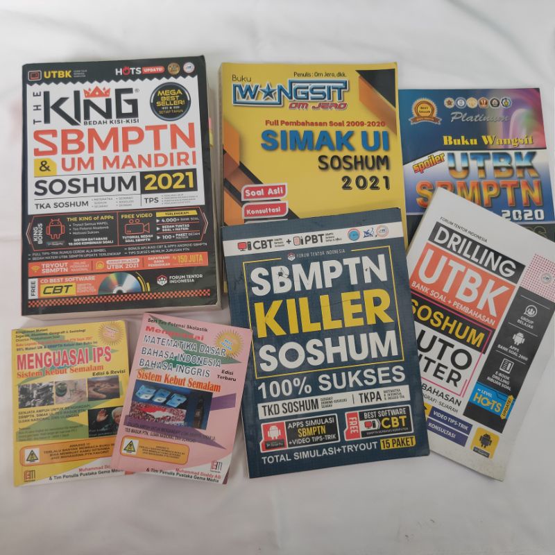 Jual PRELOVED BUKU SBMPTN/SKS KUNING TPS & TPA/ THE KING/ WANGSIT SIMAK UI | Shopee Indonesia