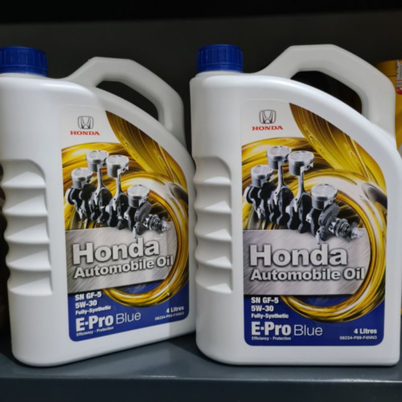 Jual OLI HONDA E-PRO BLUE SN GF-5 SAE 5W-30 GALON 4L FULLY SHYNTETIC ...