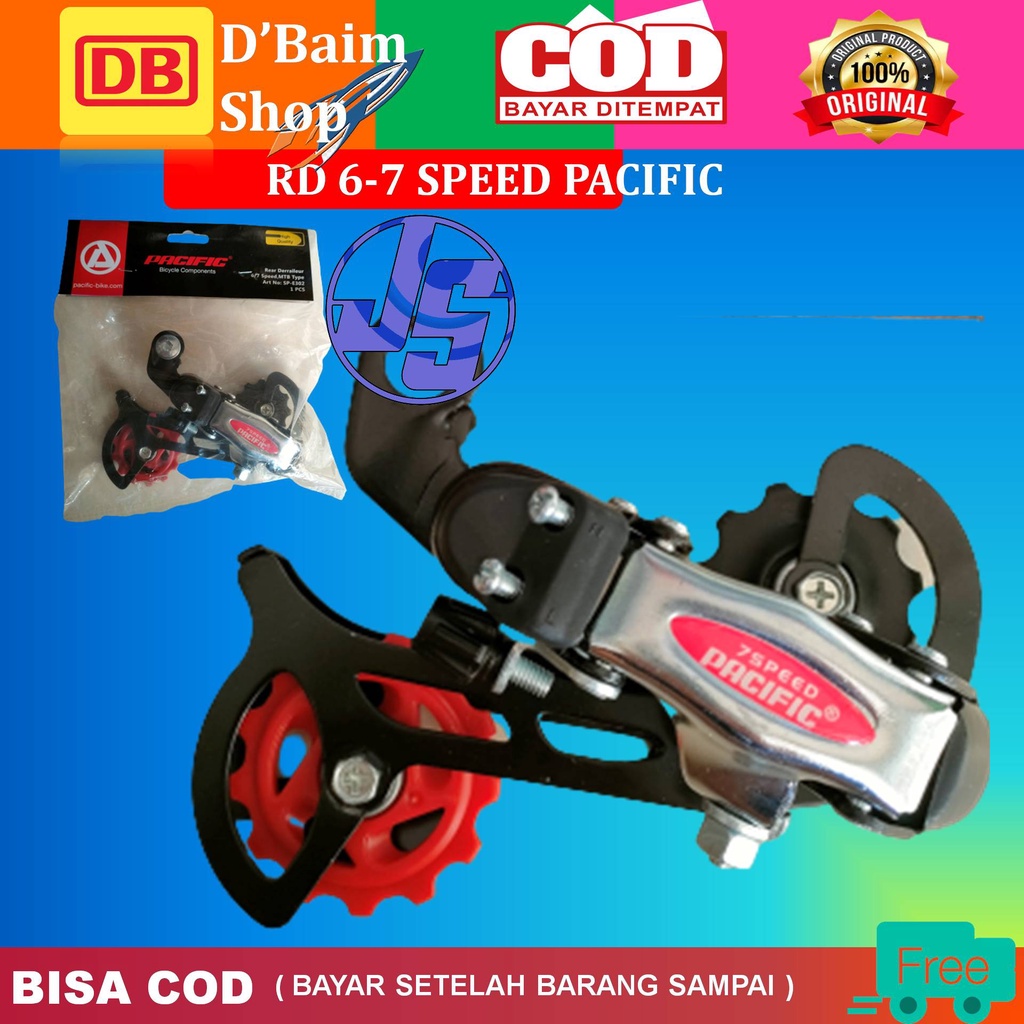 Jual LETTER S OPERAN GIGI SEPEDA Pacific RD Rear derailleur MTB Lipat 6 ...