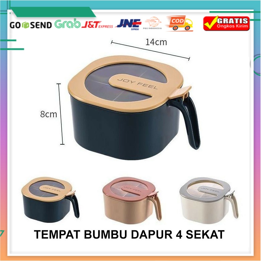 Jual Tempat Bumbu 4 Sekat / Kotak Bumbu 4 in 1 / Tempat Bumbu Dapur ... Jual Tempat Bumbu 4 Sekat / Kotak Bumbu 4 in 1 / Tempat Bumbu Dapur ...