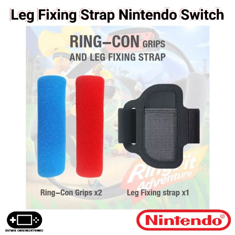 Jual Leg Fixing Strap Nintendo Switch Ring Fit Adventure Grip Joy Con ...