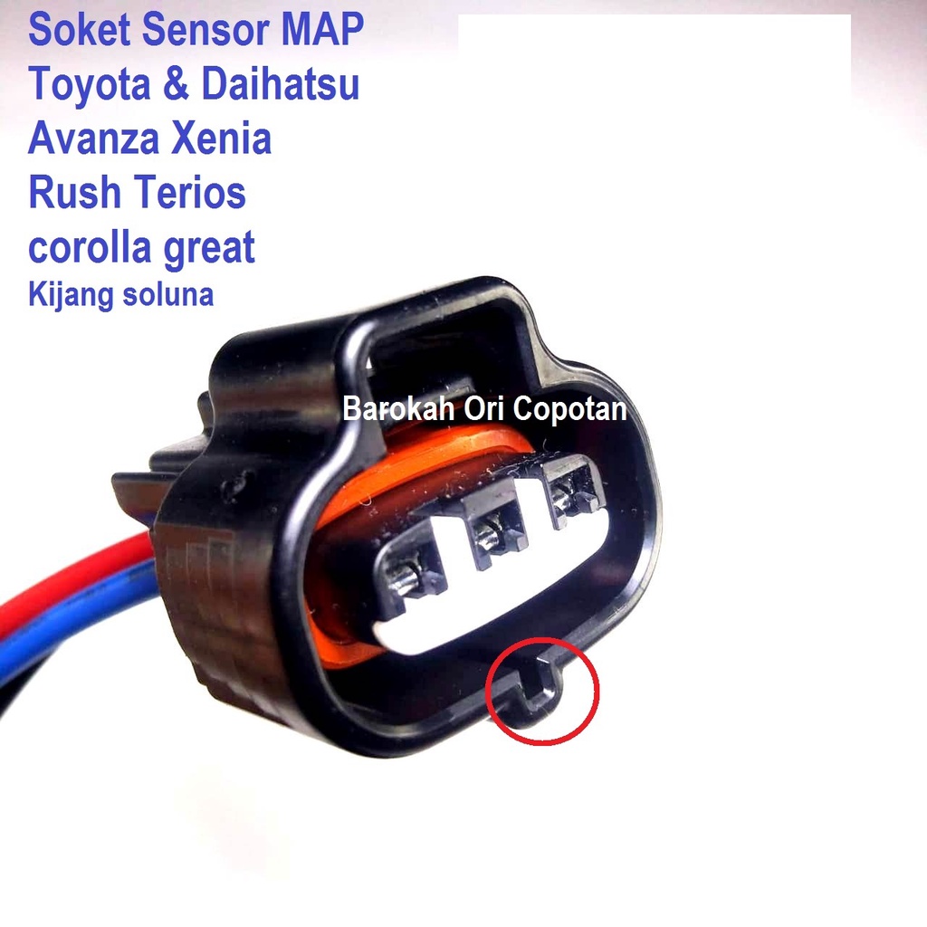 Jual Soket Sensor MAP socket TOyota DAihatsu MAF Avanza Xenia Rush ...