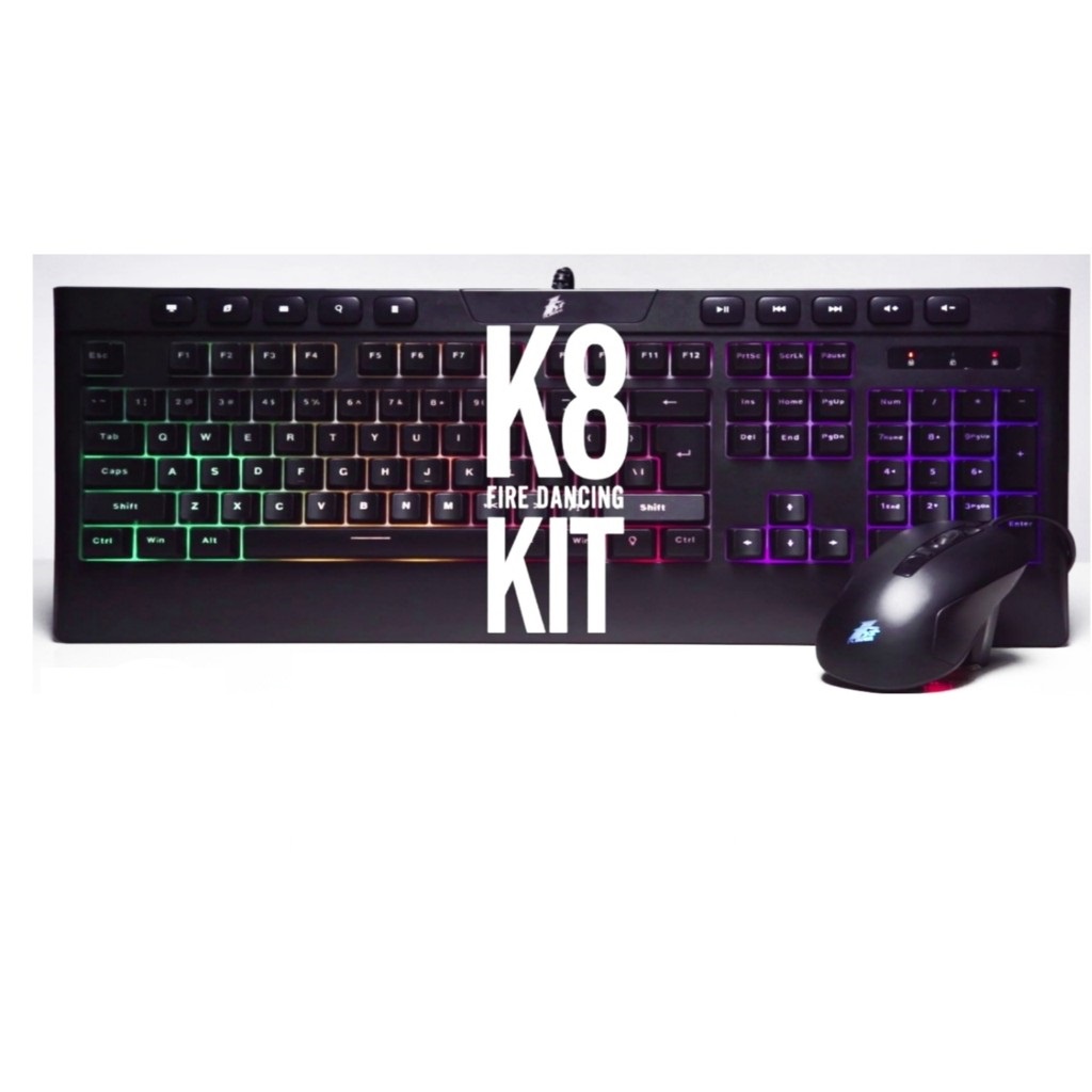 Jual 1STPLAYER Gaming K8 Fire Dancing Kit Mouse & Keyboard - Rainbow | Shopee Indonesia