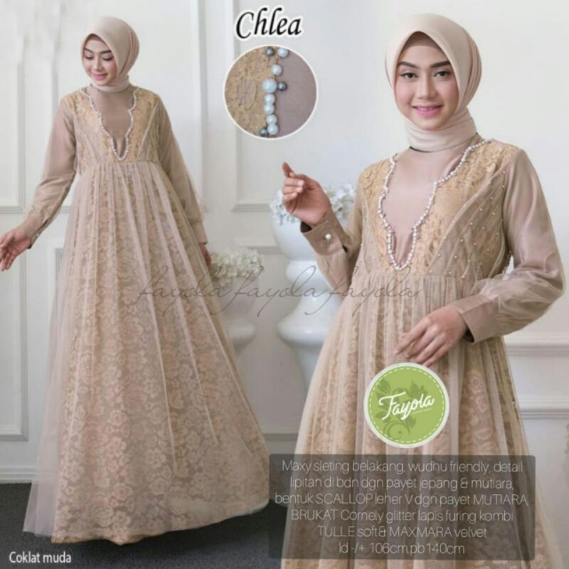 Jual CHLEA DRES MAXY BY FAYOLA | Shopee Indonesia