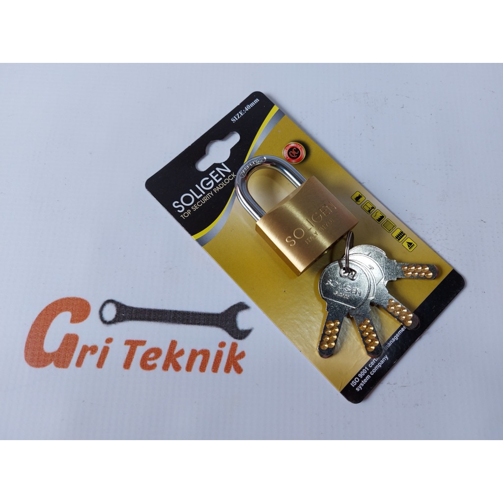 Jual ORIGINAL!!! TIPE SHORT - GEMBOK KUNINGAN SOLIGEN TIPE LEHER PENDEK ...