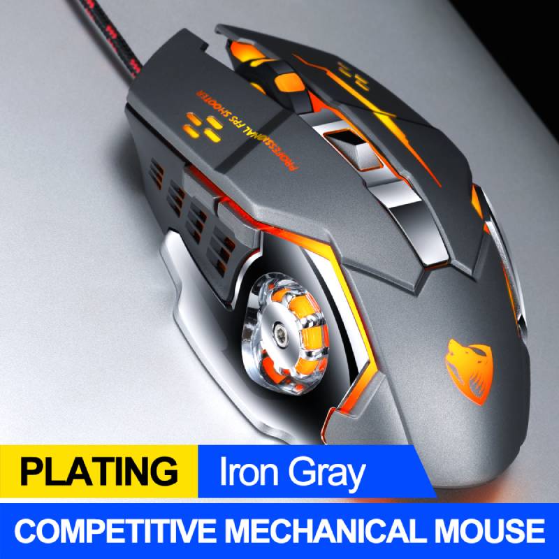 Jual ZEVAN Mouse GAMING Wired RGB 7-COLOR T-WOLF LED V6 Mouse Kabel ...