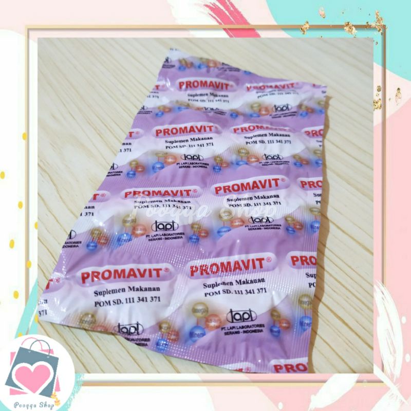 Jual Promavit Vitamin Ibu Hamil 10 Tablet/strip | Shopee Indonesia