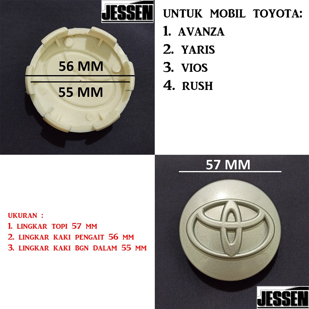 Jual Dop center velg racing oem toyota avanza rush | Shopee Indonesia