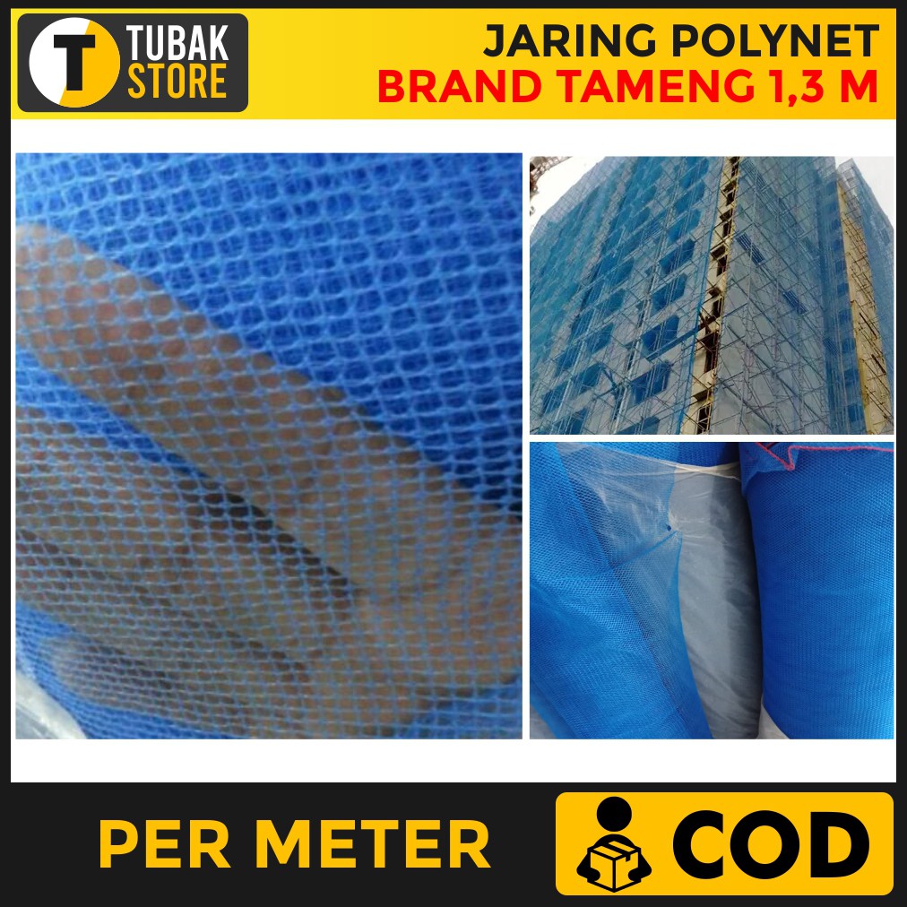 Jual JARING POLYNET LEBAR 1.3 METER PENGAMAN KONSTRUKSI BANGUNAN ...