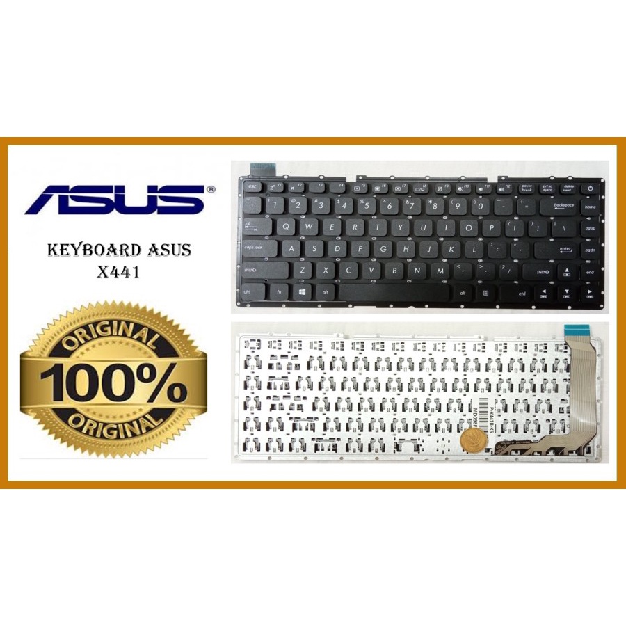 Jual Keyboard Asus X441 X441S X441U A441 X44S Black Tombol Power ...