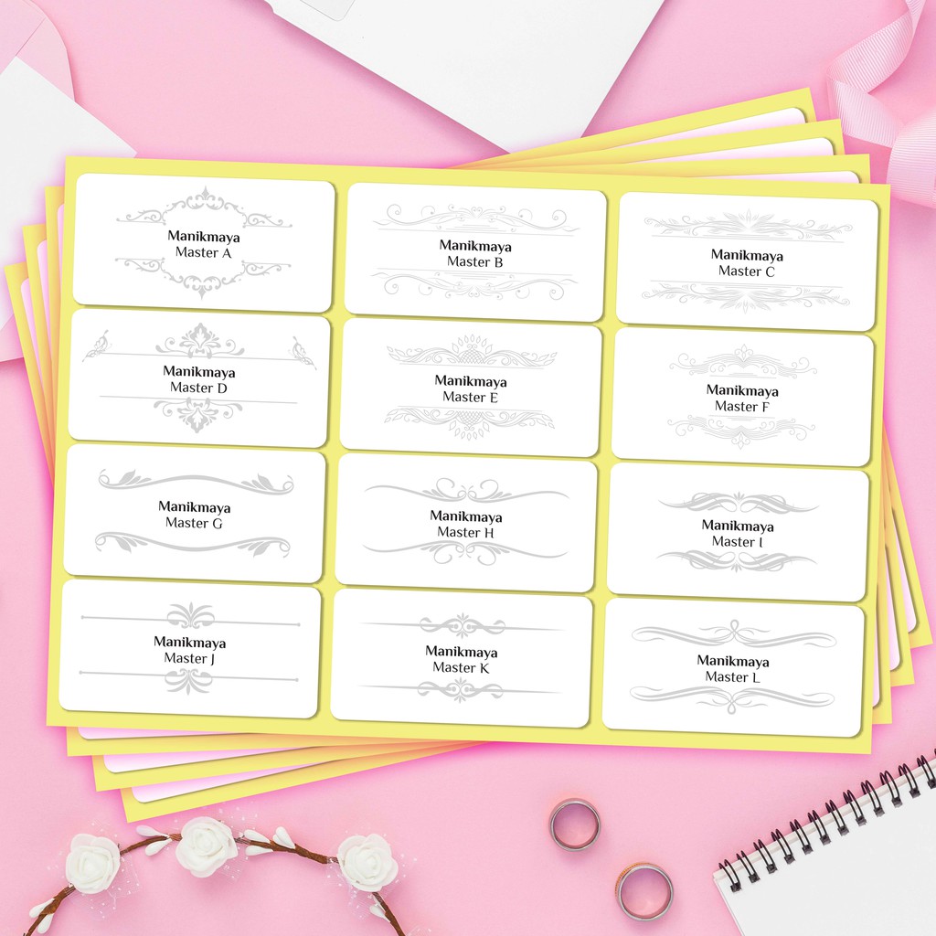 Jual Stiker Nama Label Undangan | 12 sticker | Shopee Indonesia