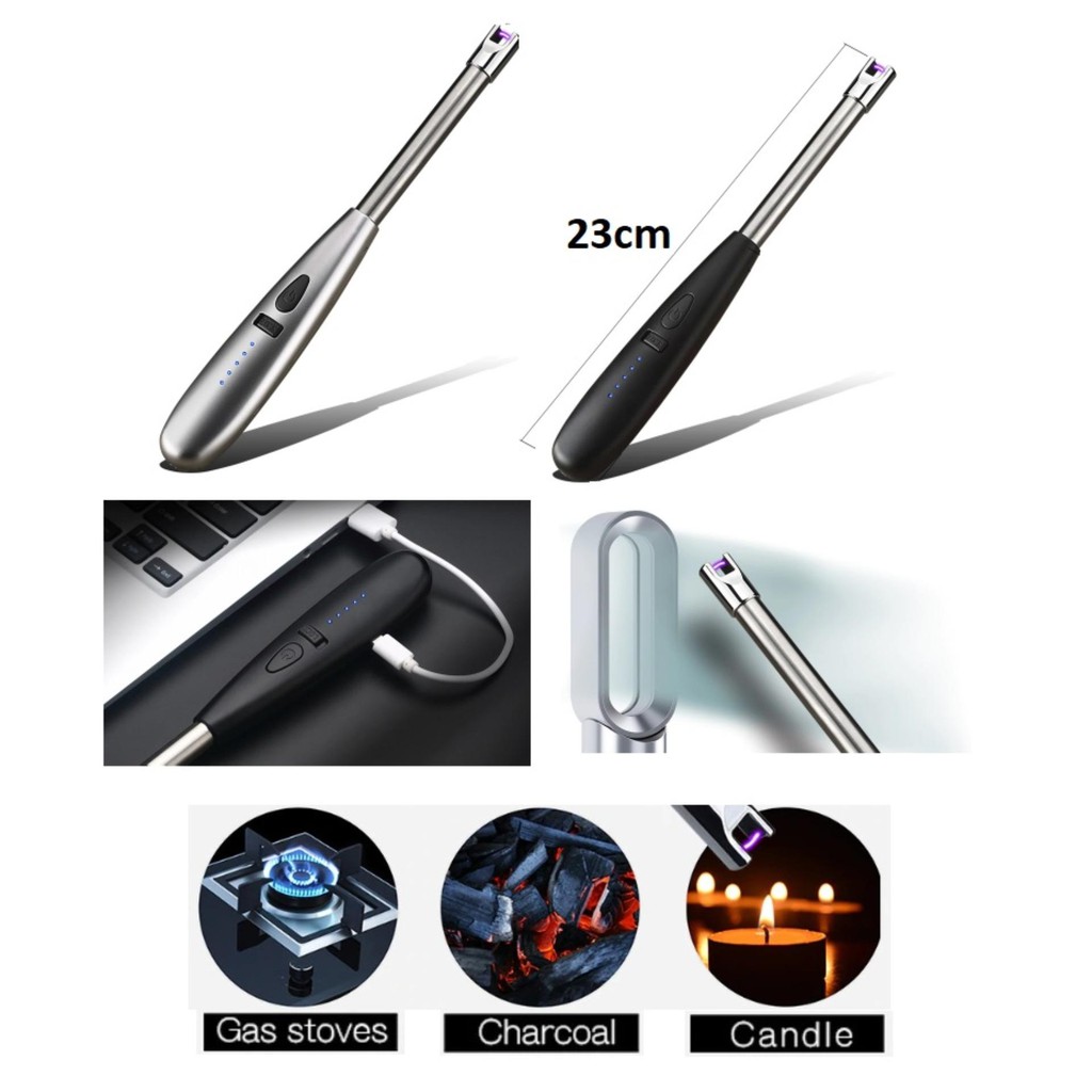 Jual Pemantik Api Listrik Charge USB Desain Nyaman Dipegang Laku AE646 ...