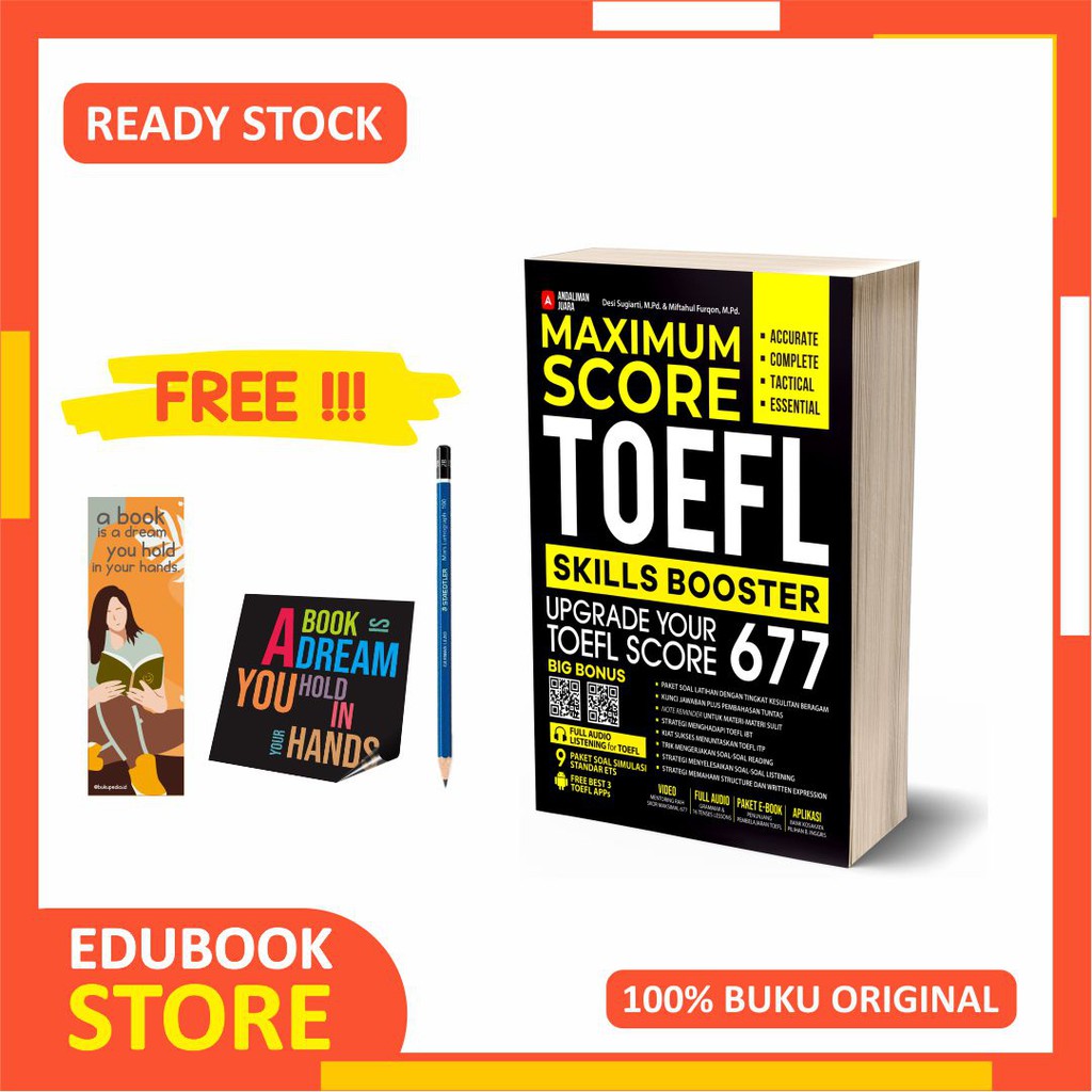 Jual BUKU TOEFL MAXIMUM SCORE SKILLS BOOSTER 9 PAKET SOAL SIMULASI ...