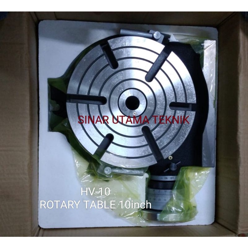 Jual Rotary table HV-10 vertcal horizontal 250mm 10"rotary table - meja ...