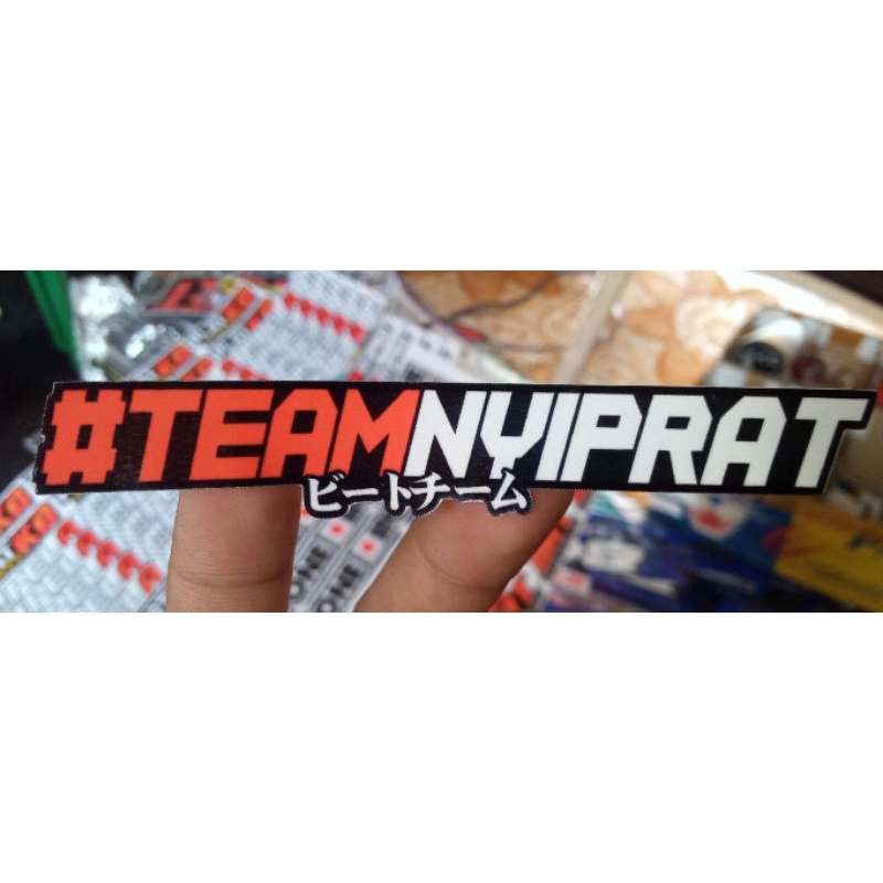 Jual Stiker Team Nyiprat | Shopee Indonesia