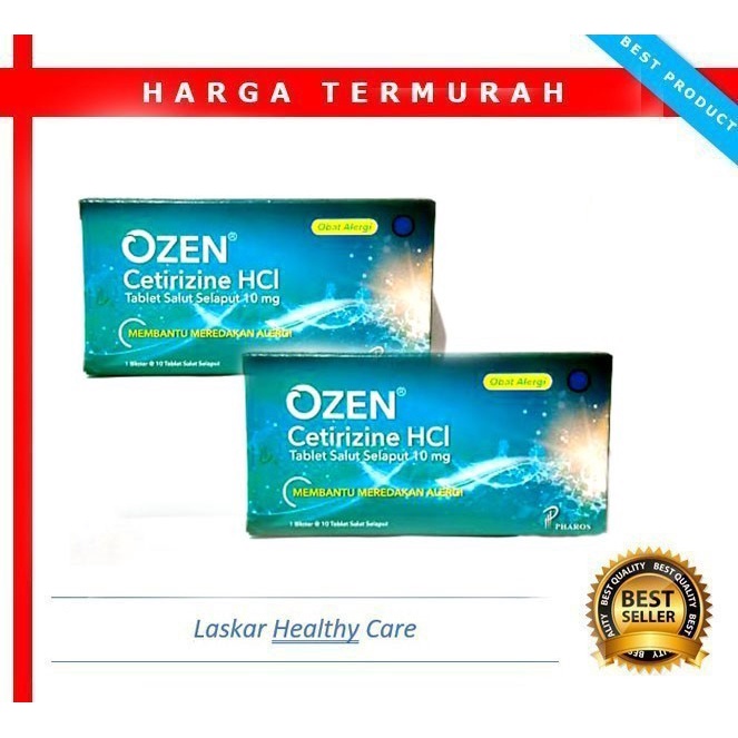 Jual Ozen 10mg 1 Blister @10 Tablet / Alergi / gatal | Shopee Indonesia