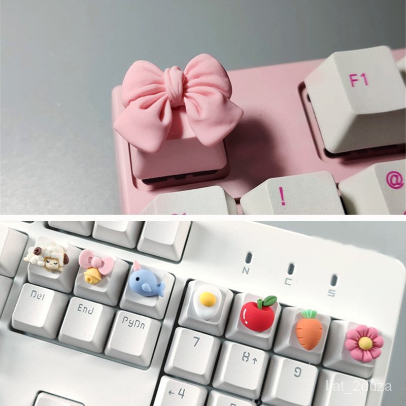 Jual Cartoon Cute DIY Keycaps Esc Mechanical keyboard Caps Cherry Mx ...