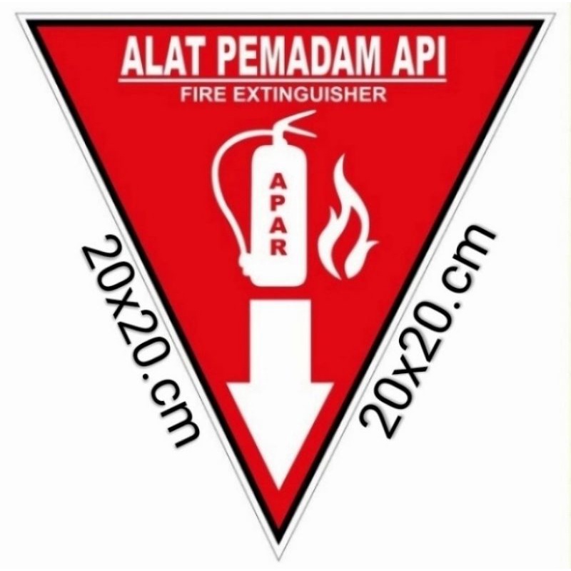 Jual stiker vinyl APAR 20X20CM sign rambu k3 | Shopee Indonesia