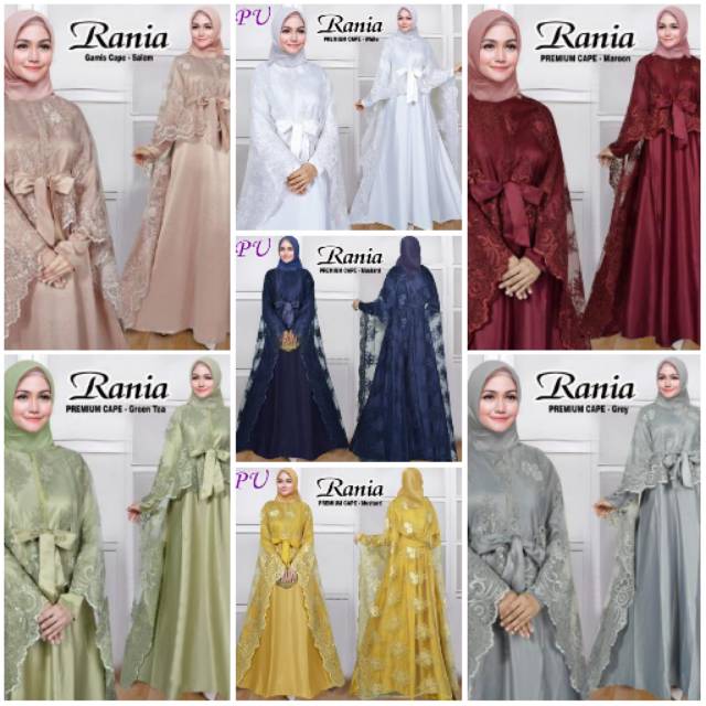 Jual MAXI OUTER CAPE RANIA SYARI ORI PU - MAXI DRESS MAXMARA VELVET ...